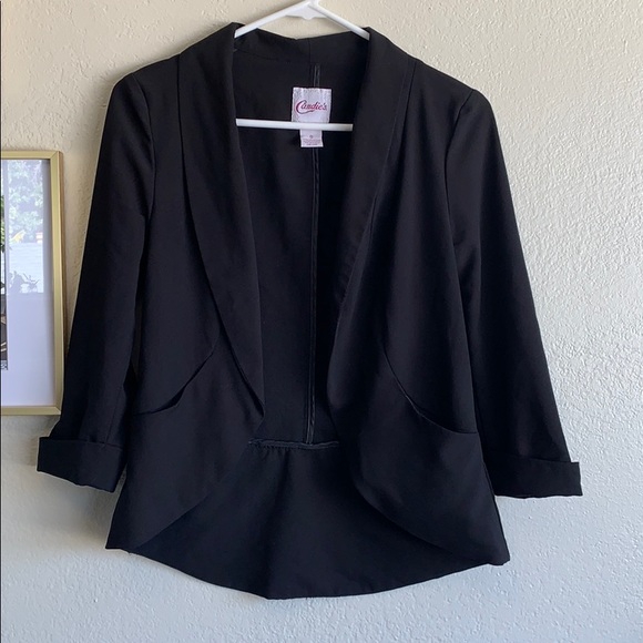 Jackets & Coats | Black Draped Blazer | Poshmark
